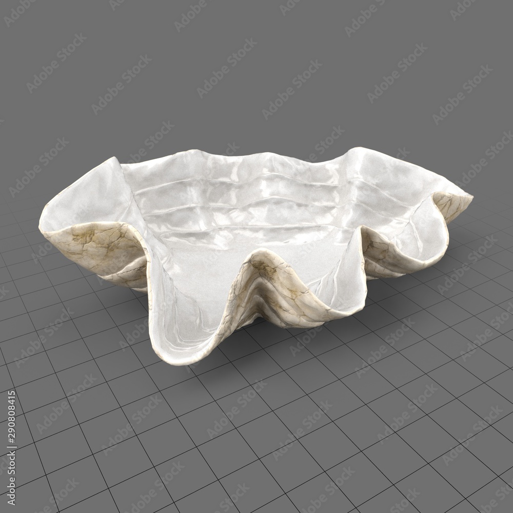 Clam shell bowl Stock 3D asset | Adobe Stock