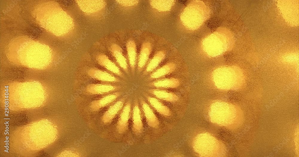 Geometric golden background with spotlights. Golden foil with ray of ...