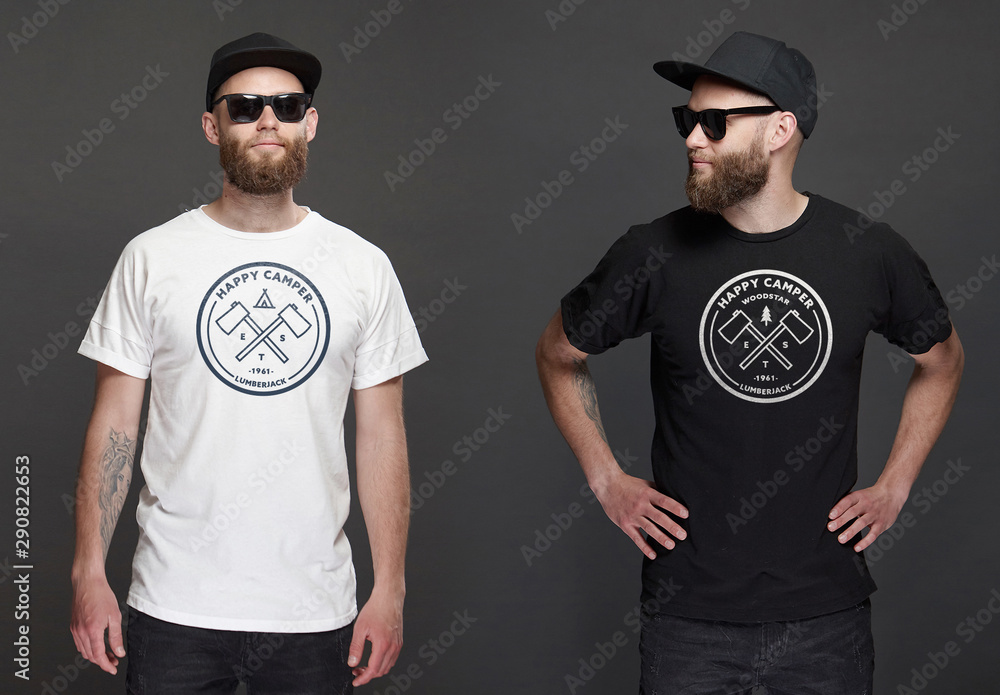 Circular Camp Logo Layout Stock Template | Adobe Stock
