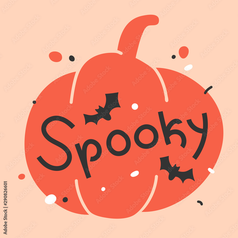 Greeting card design with hand drawn vector illustrations and lettering ...