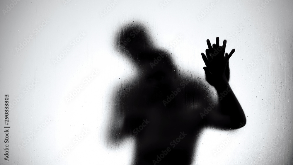 Intimate moment of two lovers in shower, sexual desire and passion ...