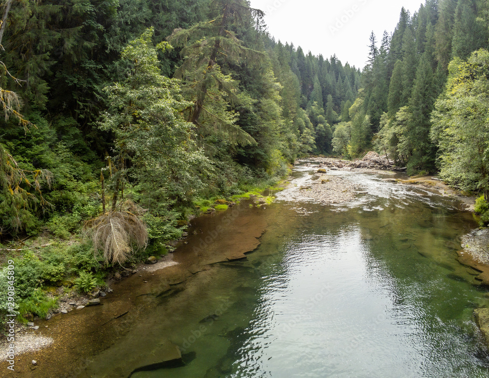 Wonderful aerial pictures of the Middle Lewis River Falls Area on the ...