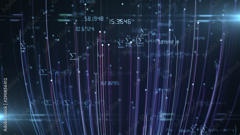 Math calculations and equation formula of mathematics in school study ...