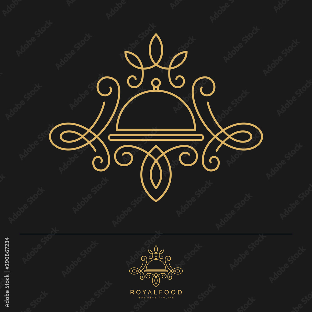Royal Food - Luxury Restaurant Logo template - Vector Stock Vector ...