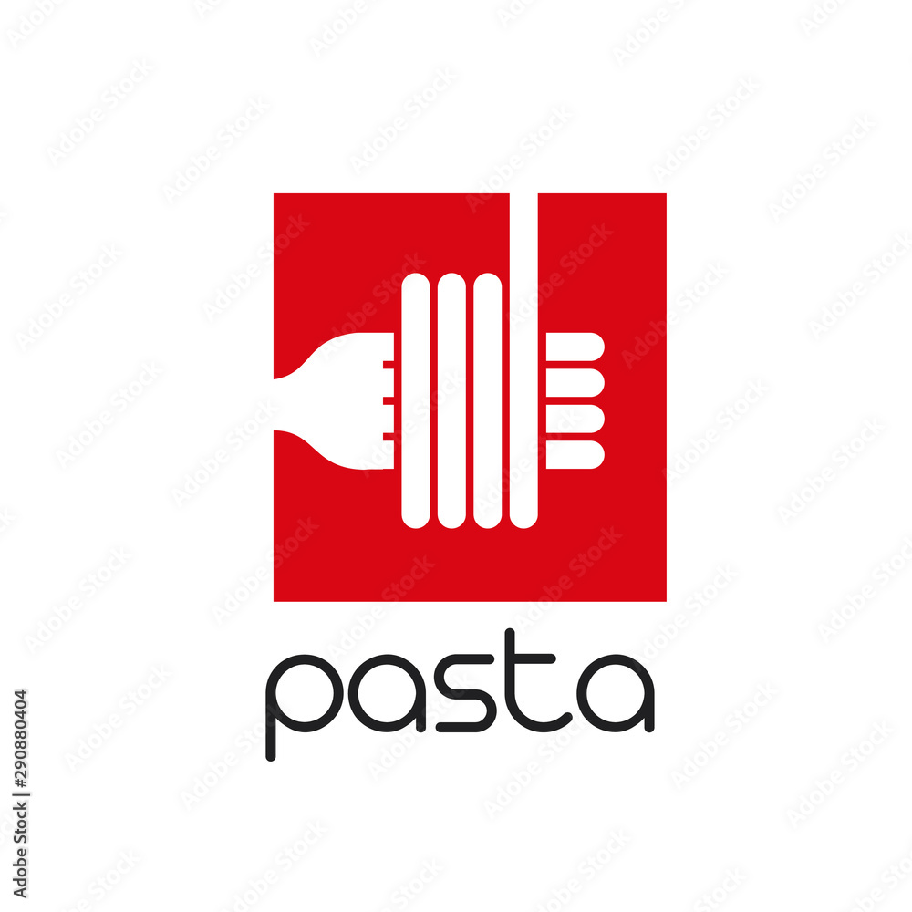 pasta logo design template vector Stock Vector | Adobe Stock