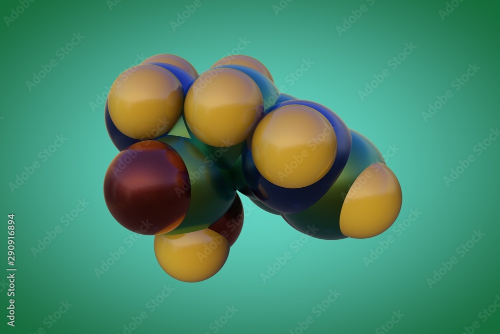 Molecular structure of l-histidine or histidine, an essential amino ...