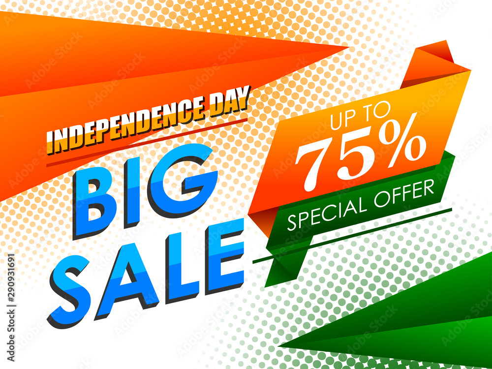 easy to edit vector illustration of Happy Independence Day of India ...