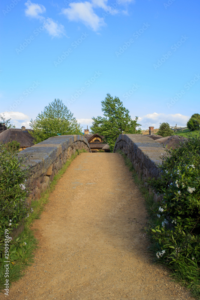 Bridge at hobbiton movie set lord of the rings matamata north island ...