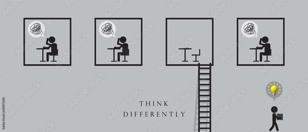 Think different positive thinking in matters of business and lifestyle ...