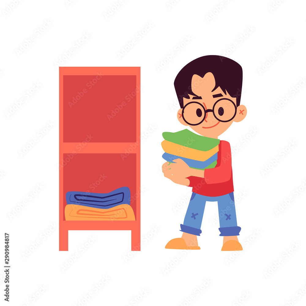 Putting On Clothes Cartoon