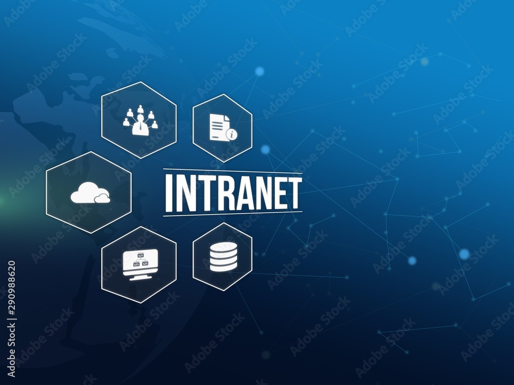 Intranet Stock Illustration | Adobe Stock
