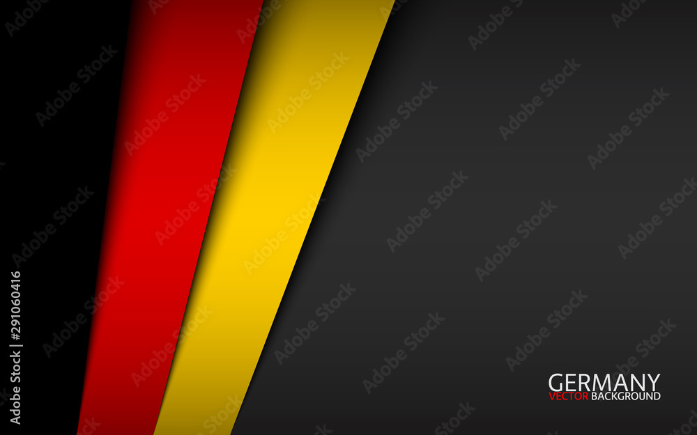 Modern background with German colors and grey free space for your text ...