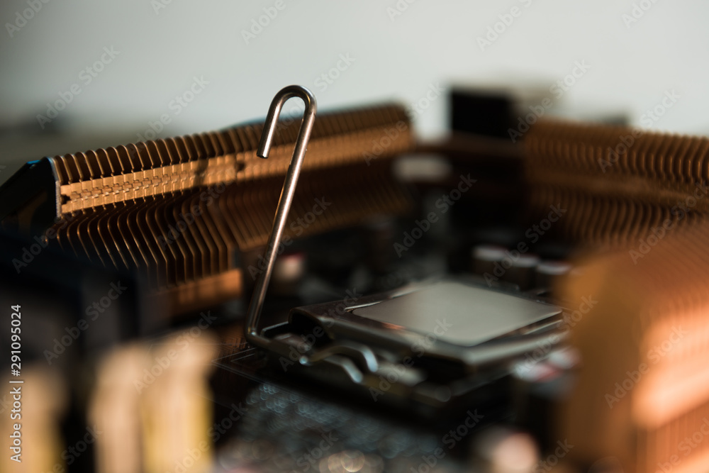 Computer engineer maintenance computer CPU hardware upgrade of ...