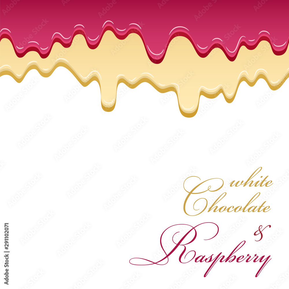 Melted White Chocolate Background