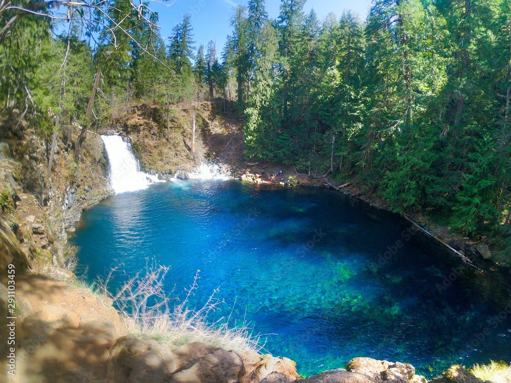 Tamolitch Falls or Blue Pool is stunning blue water on the McKenzie ...