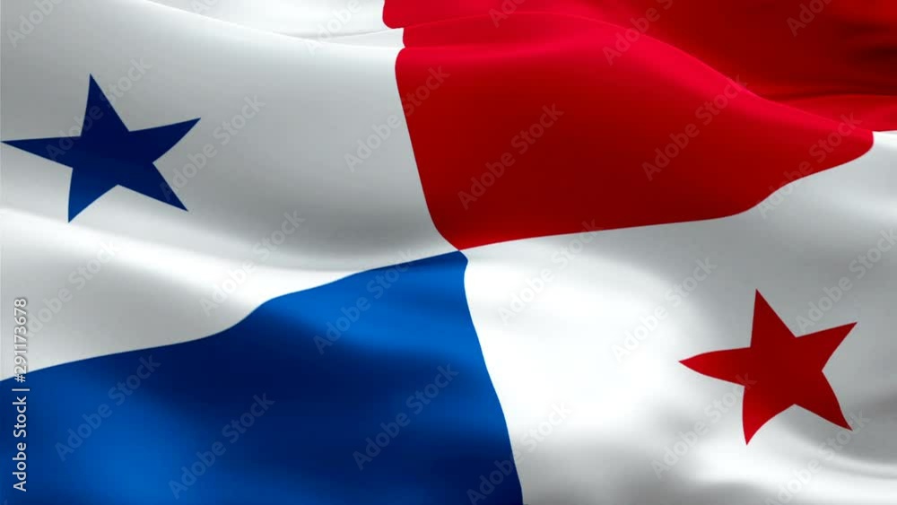 Panama waving flag. National 3d Panama flag waving. Sign of seamless ...