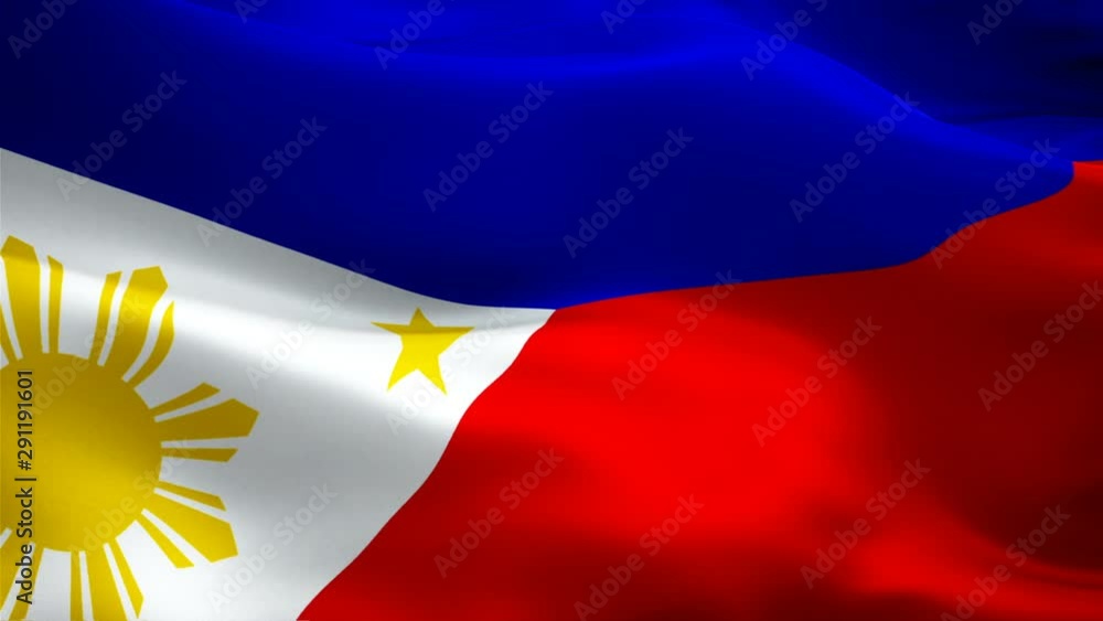 Philippines waving flag. National 3d Filipino flag waving. Sign of ... Philippines waving flag. National 3d Filipino flag waving. Sign of ...
