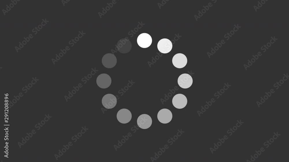 GUI Buffer Dots, ON-OFF w/ Alpha. Animated dots in a circle fading up and down in sequence ...