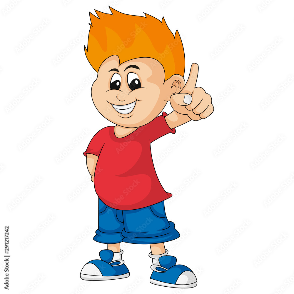 Kid Finger Pointing Clipart