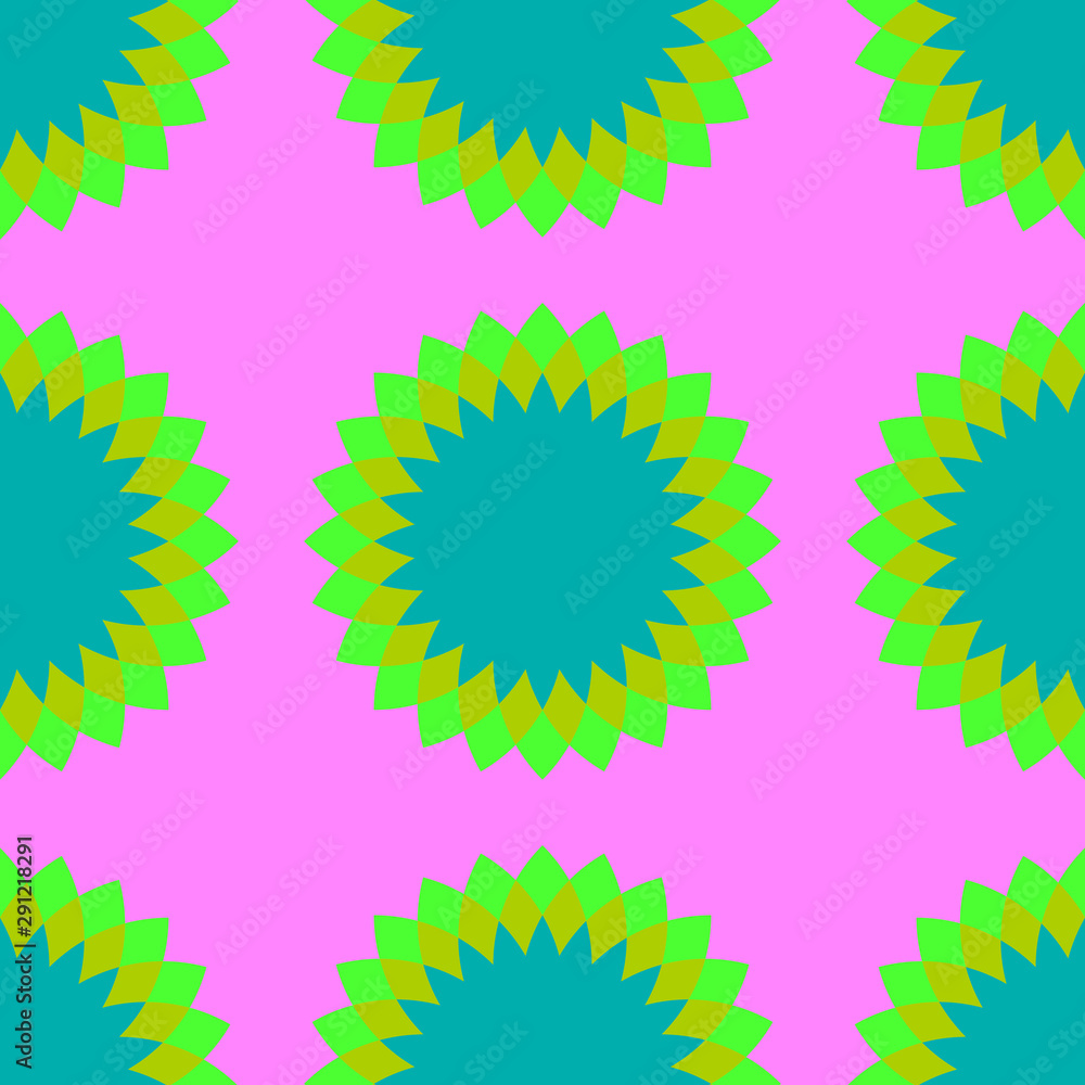 Beautiful circular repeat pattern with pink color in background. Stock ...