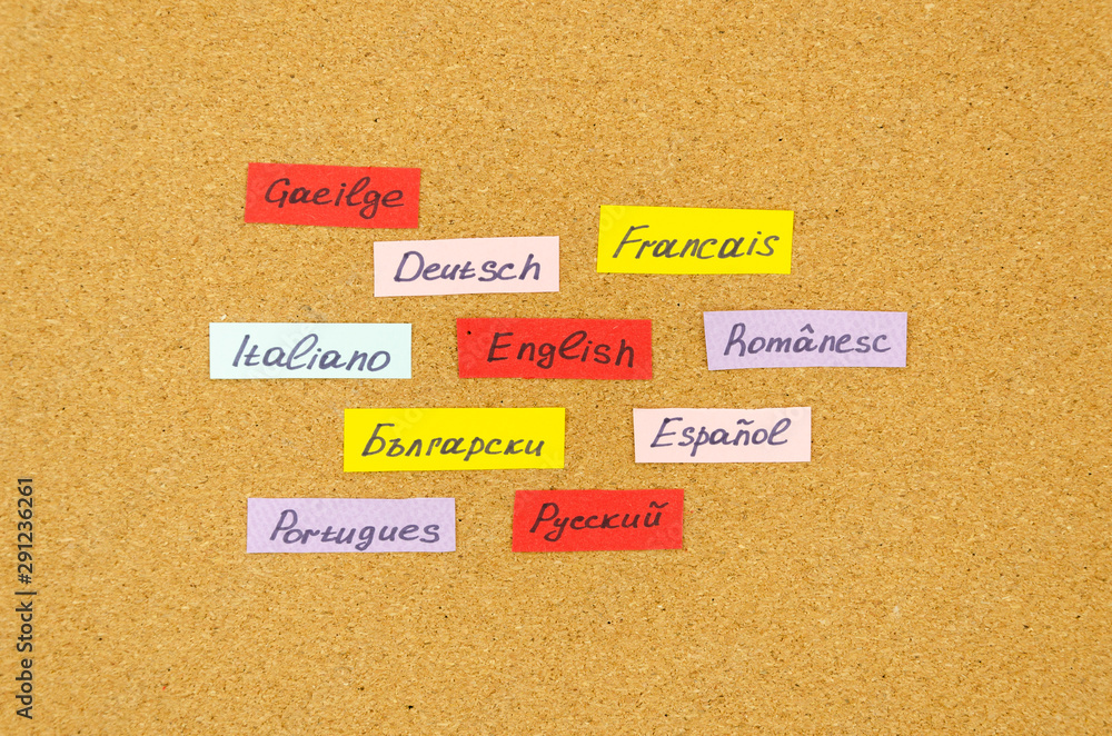 Learning New Language Concept Flash Cards With Names Of Languages learning-new-language-concept-flash-cards-with-names-of-languages