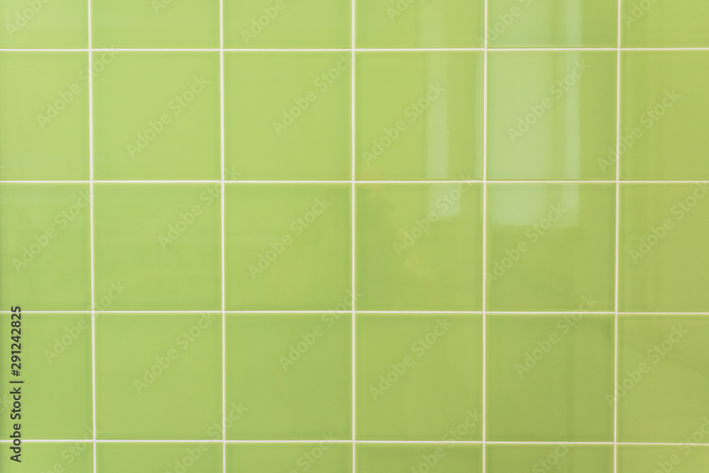 Bright green tile wall texture for background or interior Stock Photo ...