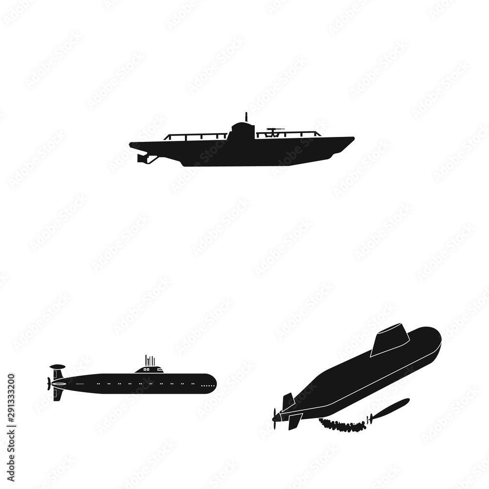 Vector illustration of technology and fleet symbol. Set of technology ...