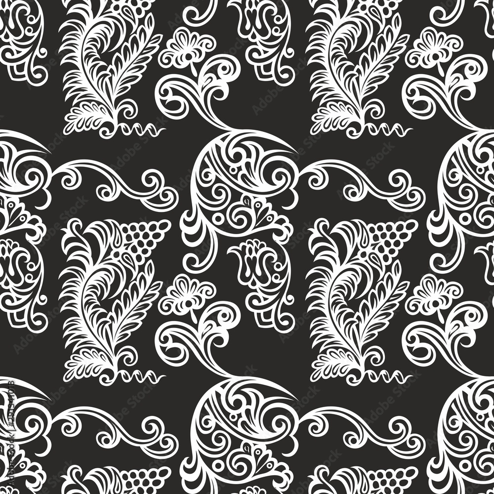 Seamless Old Russian pattern. Use as tiled pattern, background ...