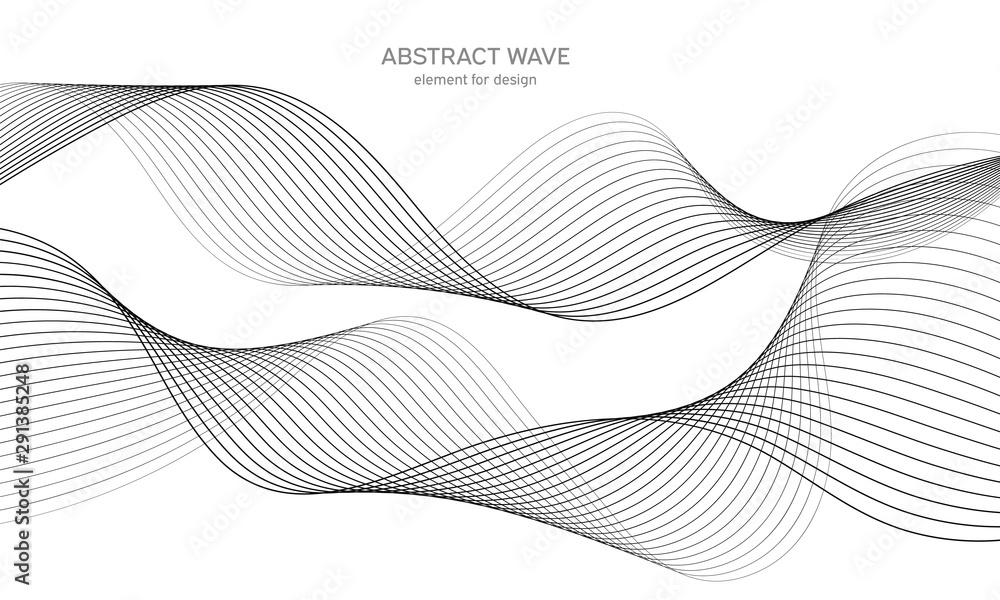 Abstract wave element for design. Digital frequency track equalizer ...