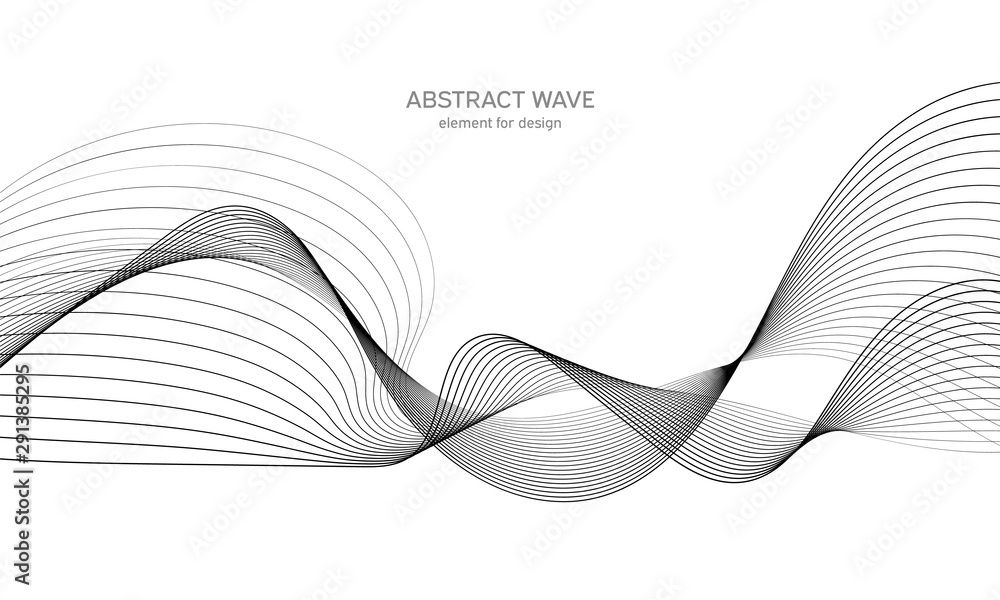 Abstract wave element for design. Digital frequency track equalizer ...