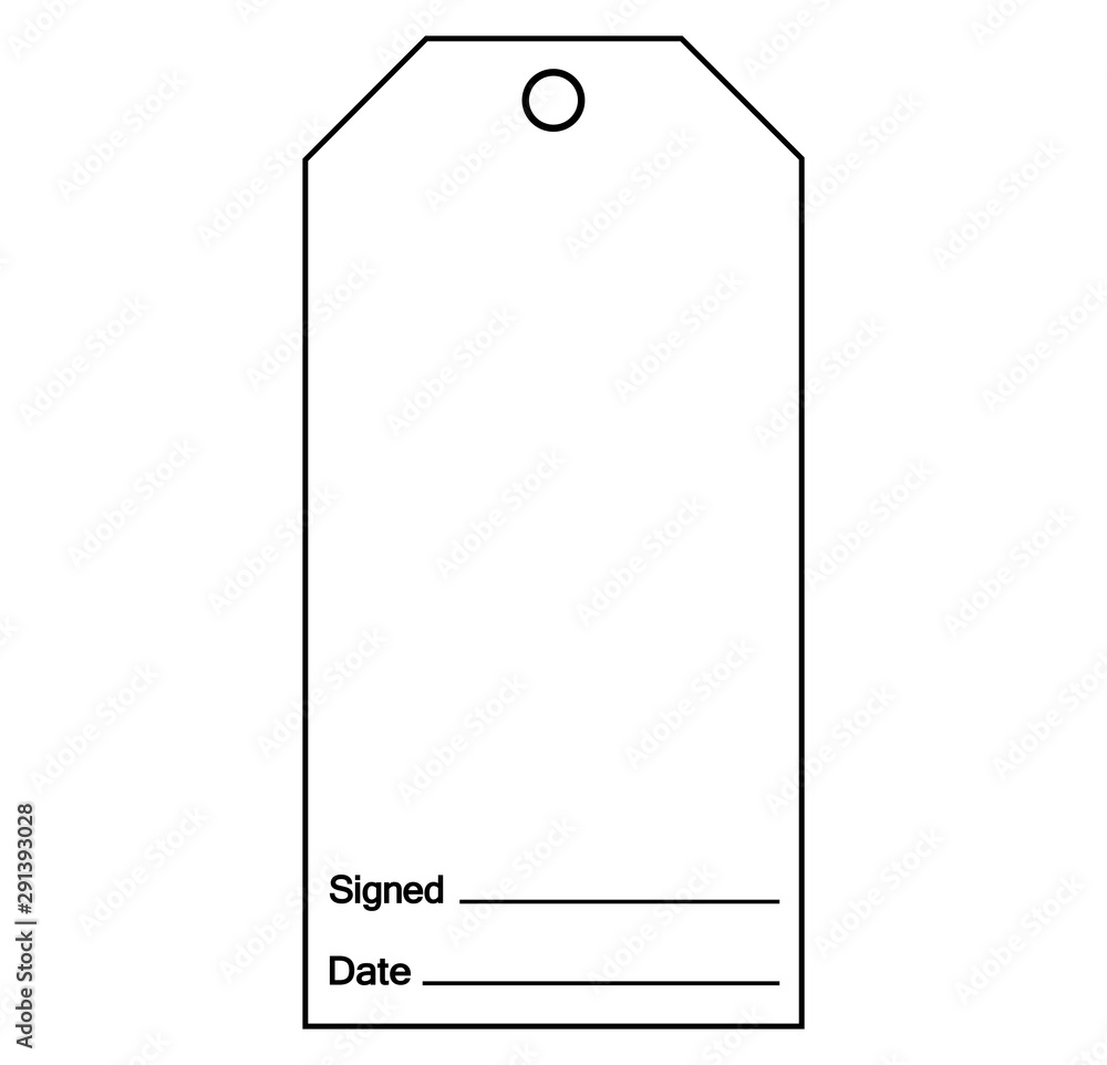 Blank Tag Vector