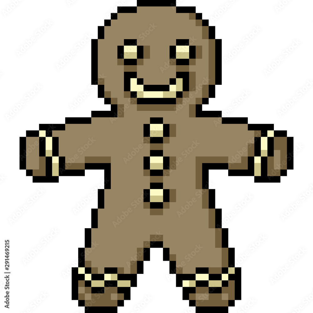 vector pixel art cookie Stock Vector | Adobe Stock