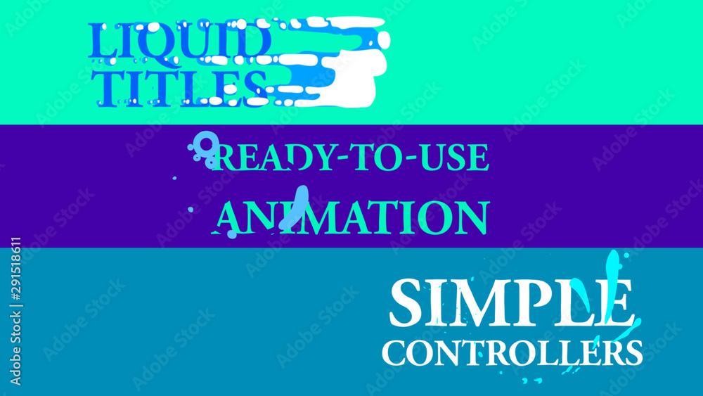 Liquid Titles Stock Template | Adobe Stock