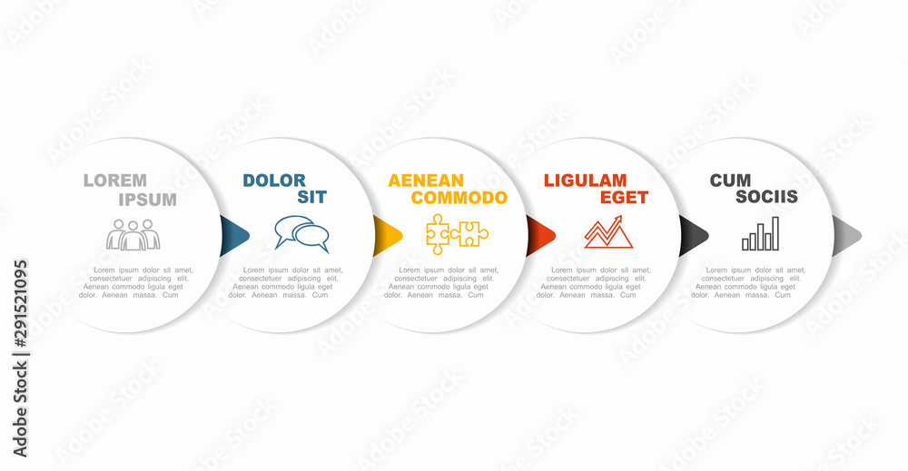 Infographic design template with place for your data. Vector ...