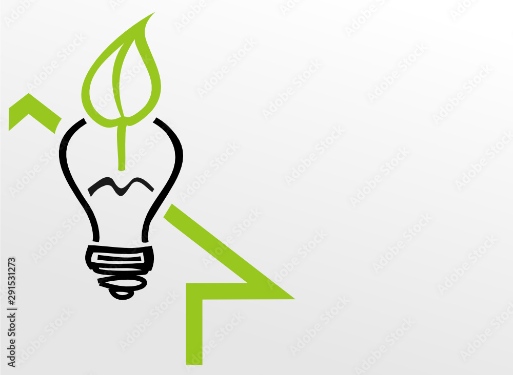 logo électricité verte Stock Vector | Adobe Stock