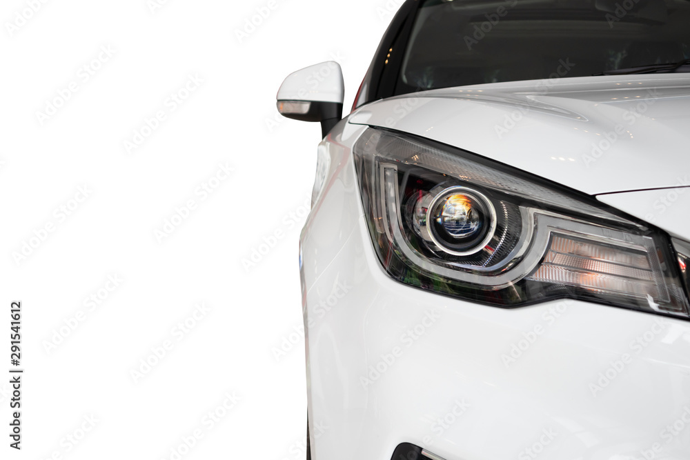 Car front view isolated on white background Stock Photo | Adobe Stock