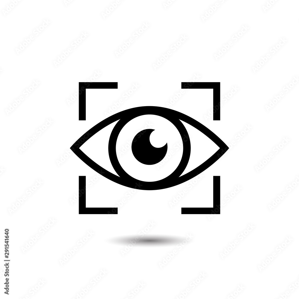 Eye icon sign. Vector illustration Stock Vector | Adobe Stock