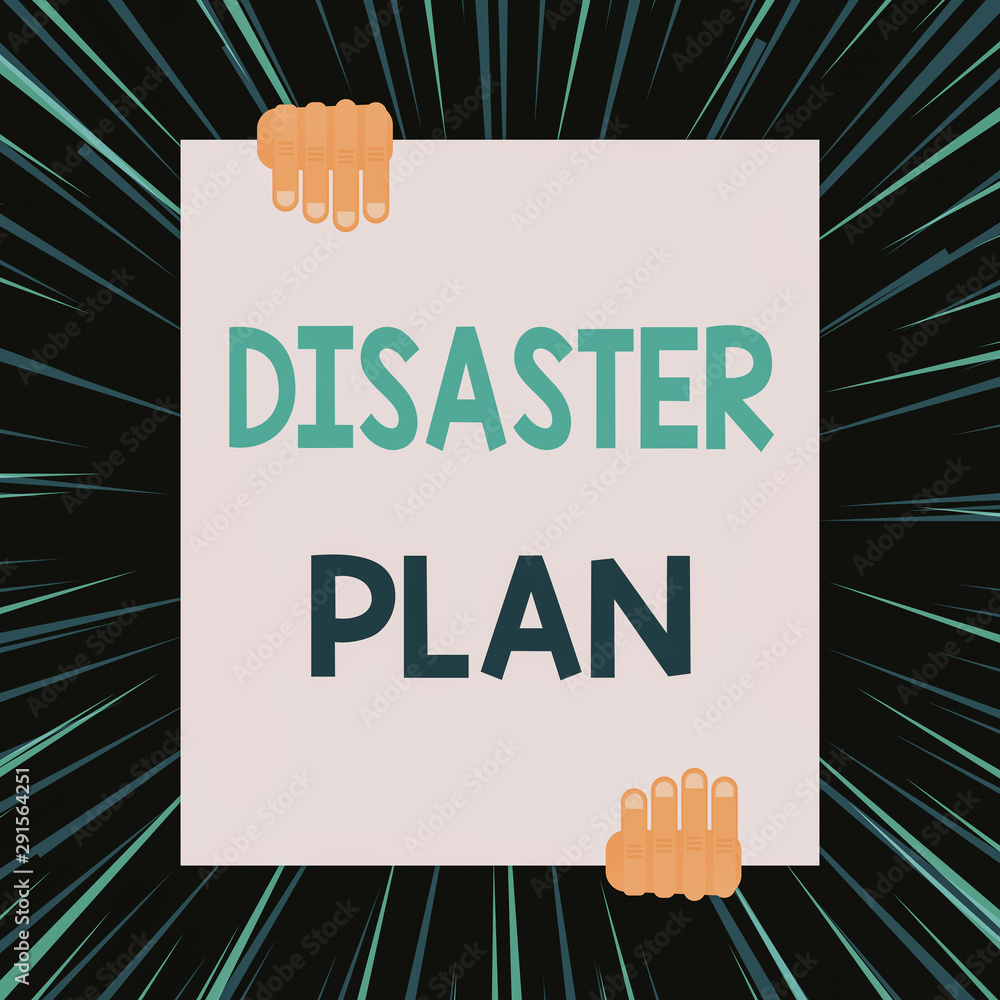 Handwriting text writing Disaster Plan. Conceptual photo Respond to ...