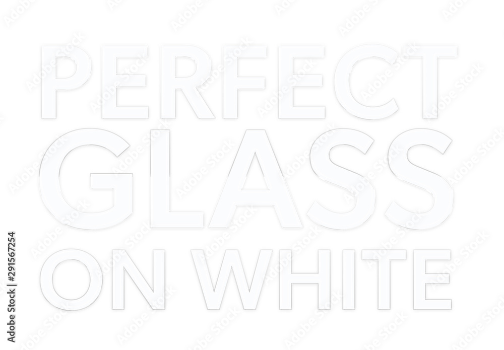 Realistic 100% transparent Glass Text Effect Mockup. Works on all ...