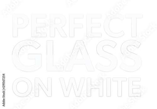 Realistic 100% transparent Glass Text Effect Mockup. Works on all ...