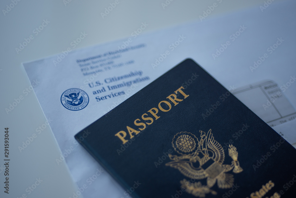 Letter from US Citizenship and Immigration Services covered Passport of ...