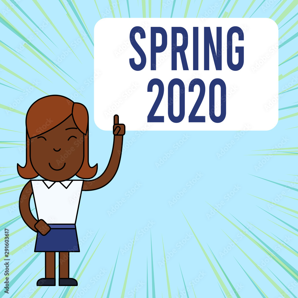 Text sign showing Spring 2020. Business photo showcasing time of year ...