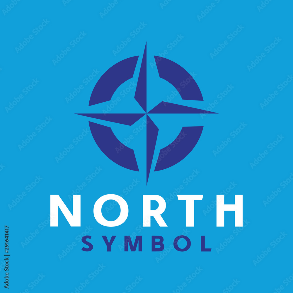 North Logo Design. Navigator Emblem Icon. Modern Compass Symbol. Logo ...