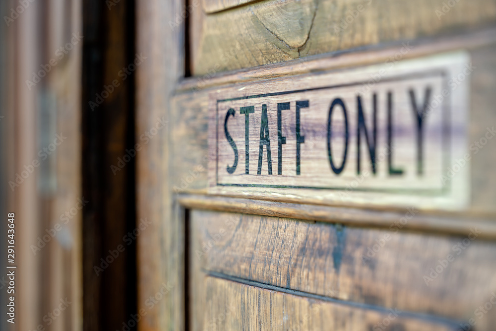 Staff Only Door
