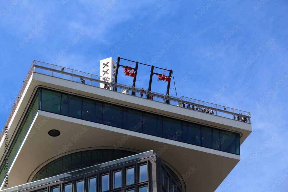 AMSTERDAM, NETHERLANDS - JULY 9, 2017: A'Dam Toren building in ...