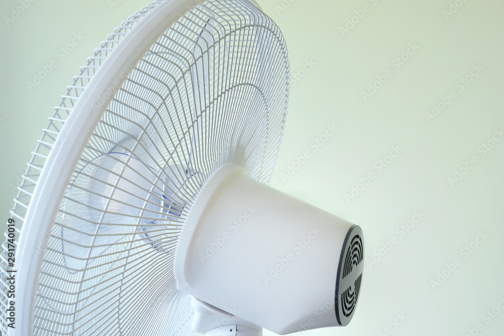 Condenser Unit Coil Fan Air Conditioner, selective focus. Part of ...