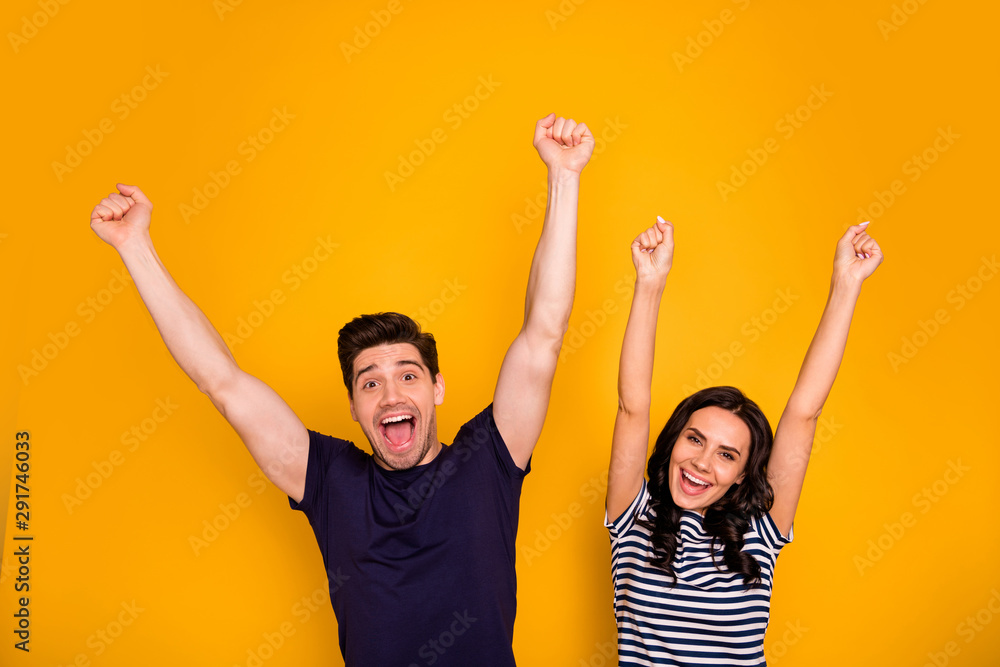 Portrait of his he her she nice-looking attractive lovely cheerful ...