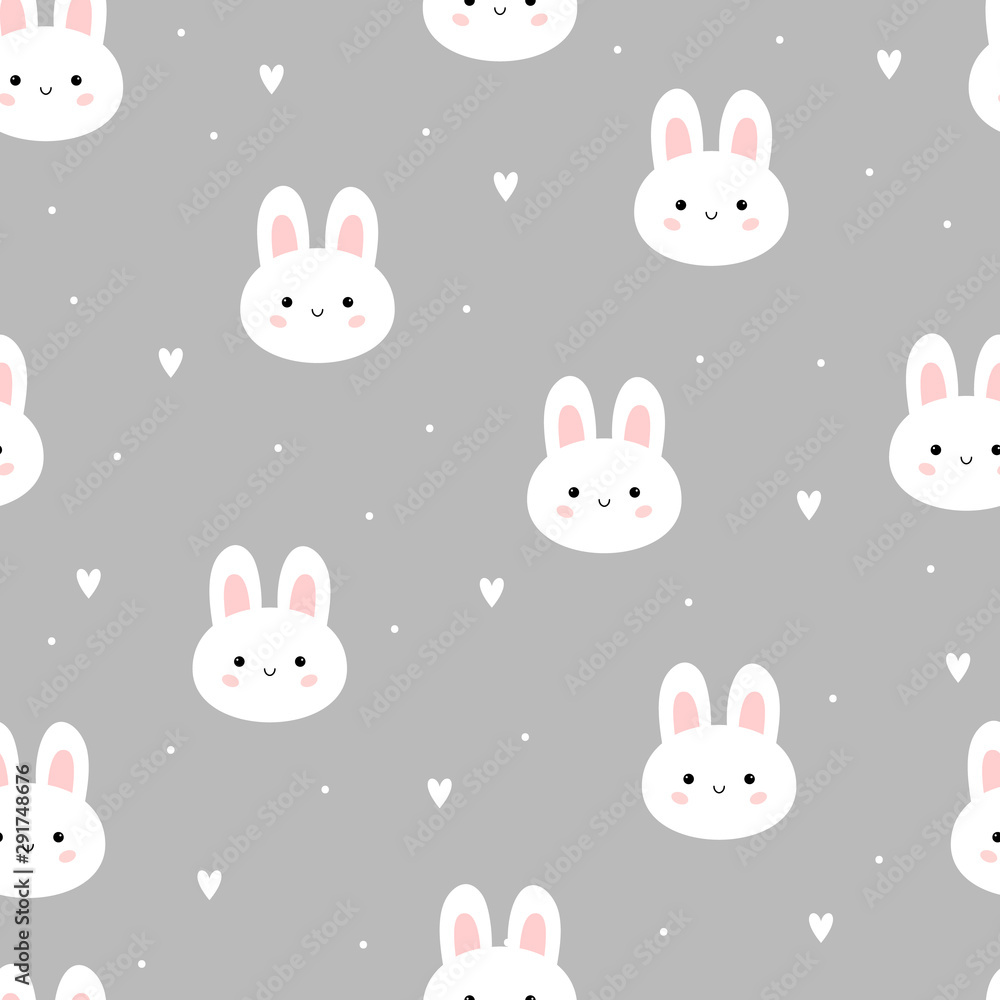 Rabbit Pattern Background