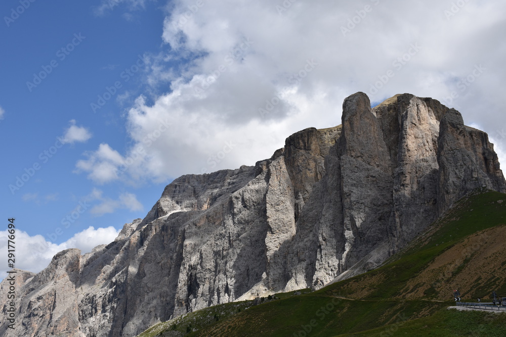 Sellajoch, Sellagruppe, Trentino, Südtirol, Pass, Sellastock ...