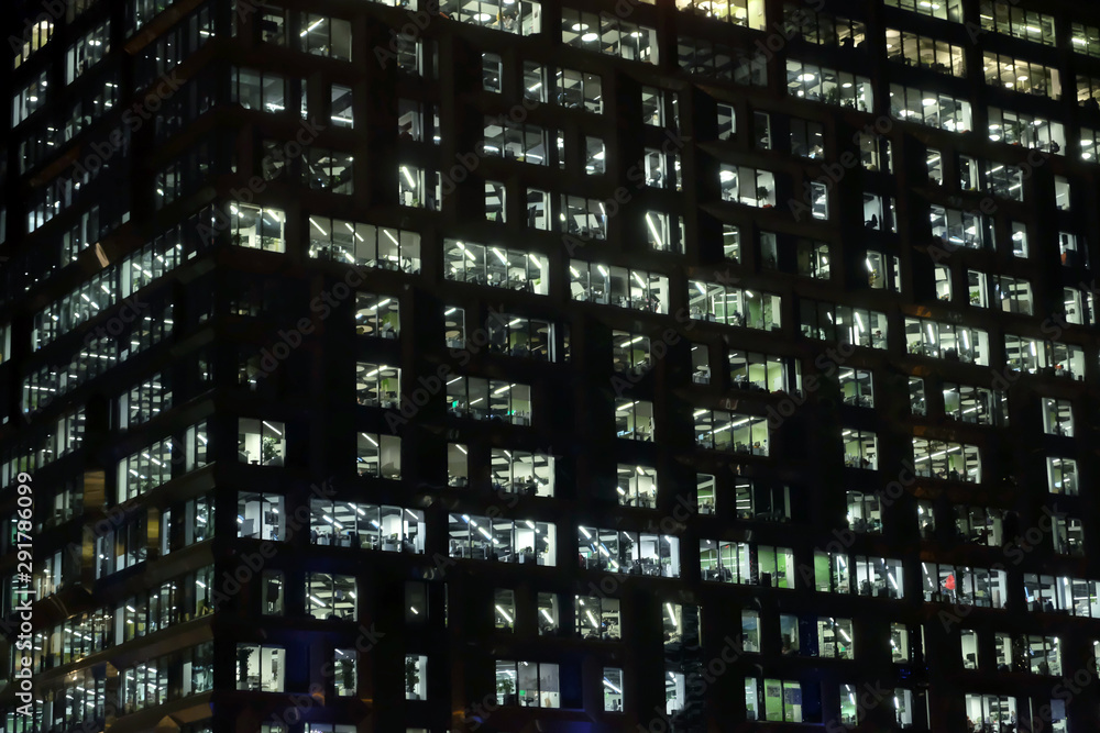 Side Of Building At Night